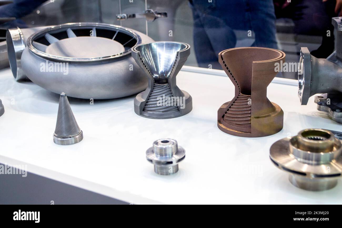 Models object of a large industrial part printed on a 3D printer from ...