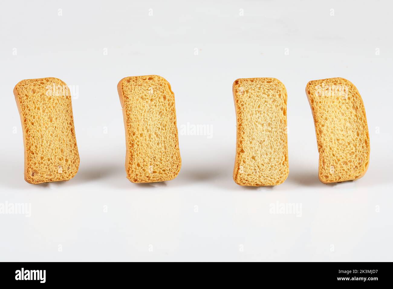 Crunchy Rusk or Toast for healthy life..a piece of brown bread biscuit ...