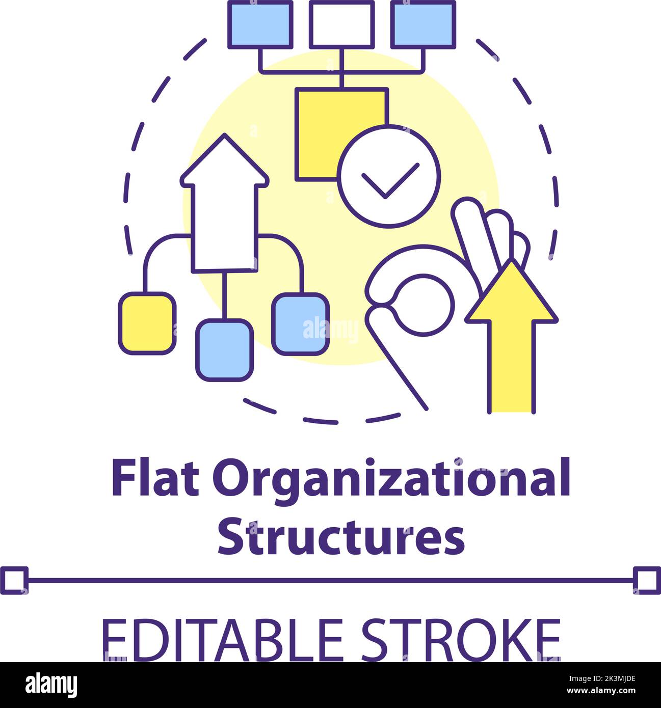Flat organizational structures concept icon Stock Vector Image & Art ... Flat organizational structures concept icon Stock Vector Image & Art ...