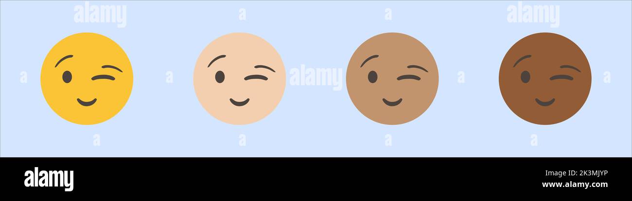 Winky face. funny yellow emoticon. emoji. 3D emoticon for web. Vector ...