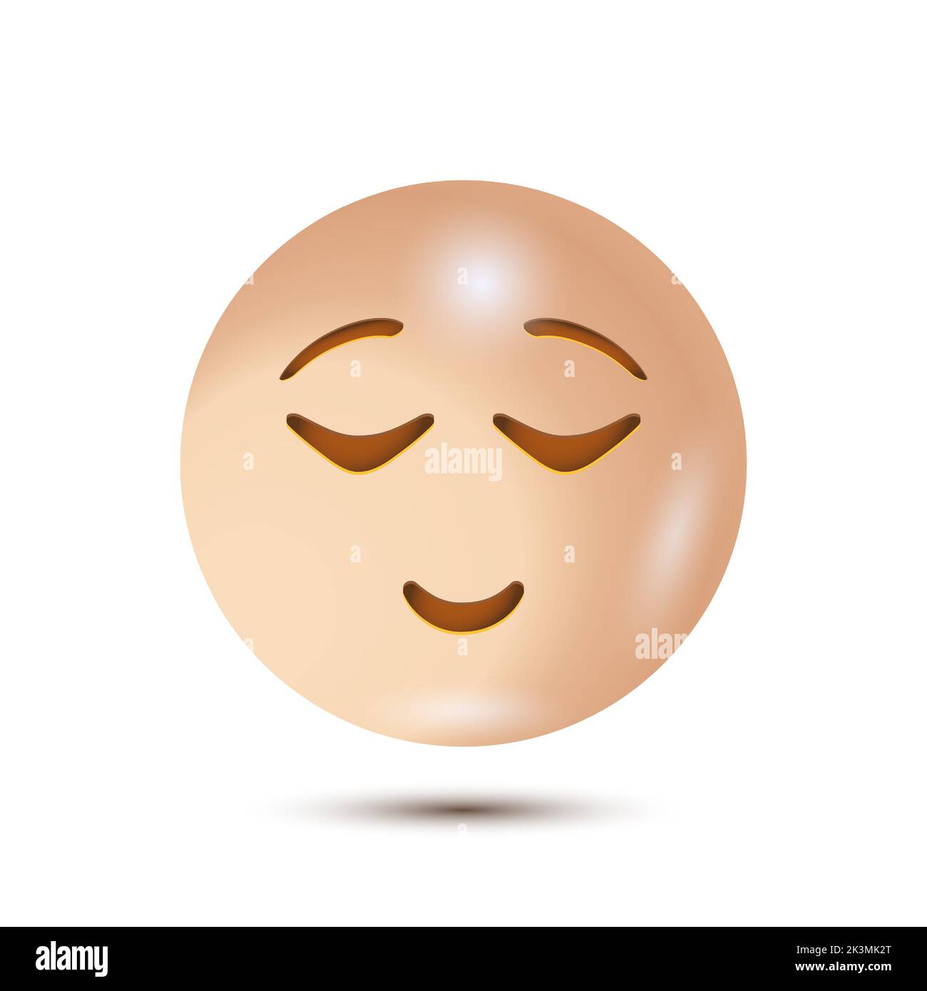 Smile. Vector illustration. emoji. 3D emoticon for web. Vector Emoticon ...