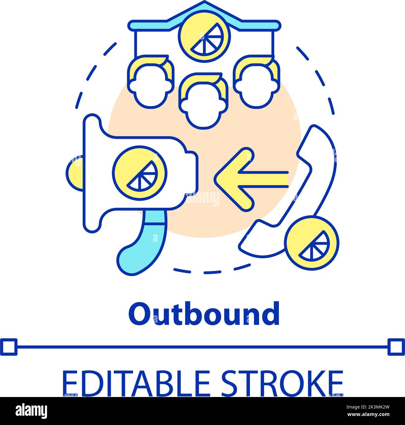 Outbound concept icon Stock Vector Image & Art - Alamy