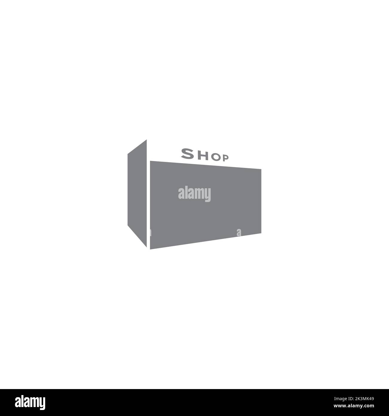 A grey design on white background for company logo Stock Vector Image ...