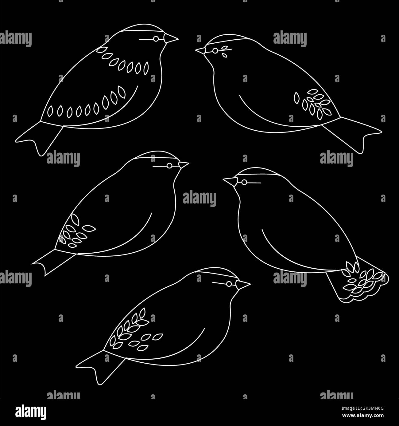 Seamless botanical pattern with white birds and delicate colorful ...