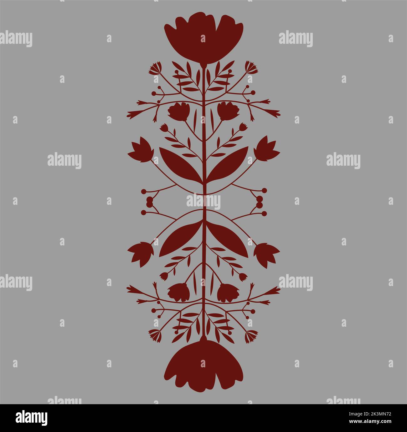 Star created by red roses on a white background. A seven-pointed symbol ...