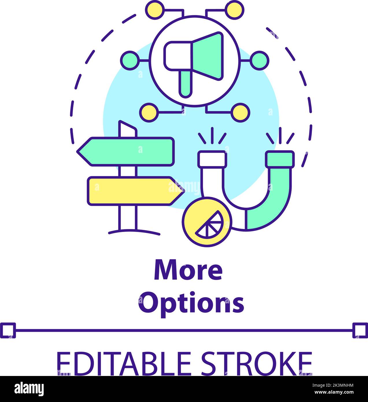 More options concept icon Stock Vector Image & Art - Alamy