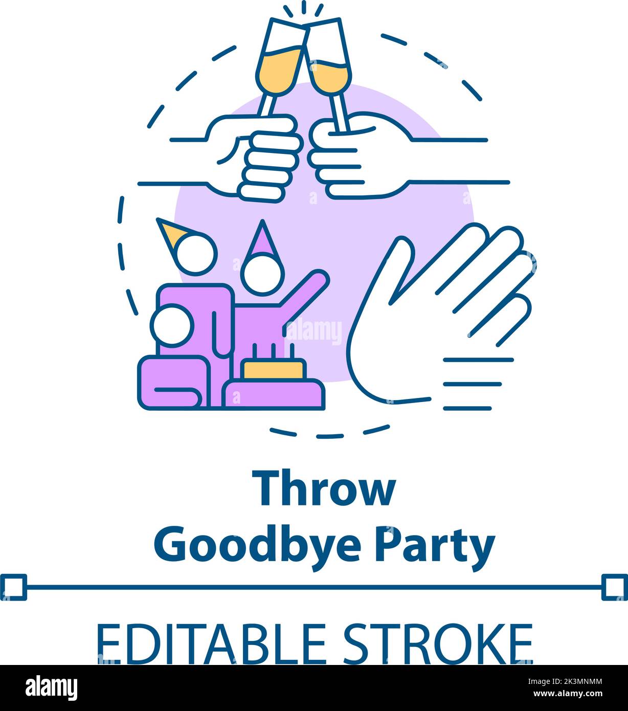 Goodbye icon hi-res stock photography and images - Alamy