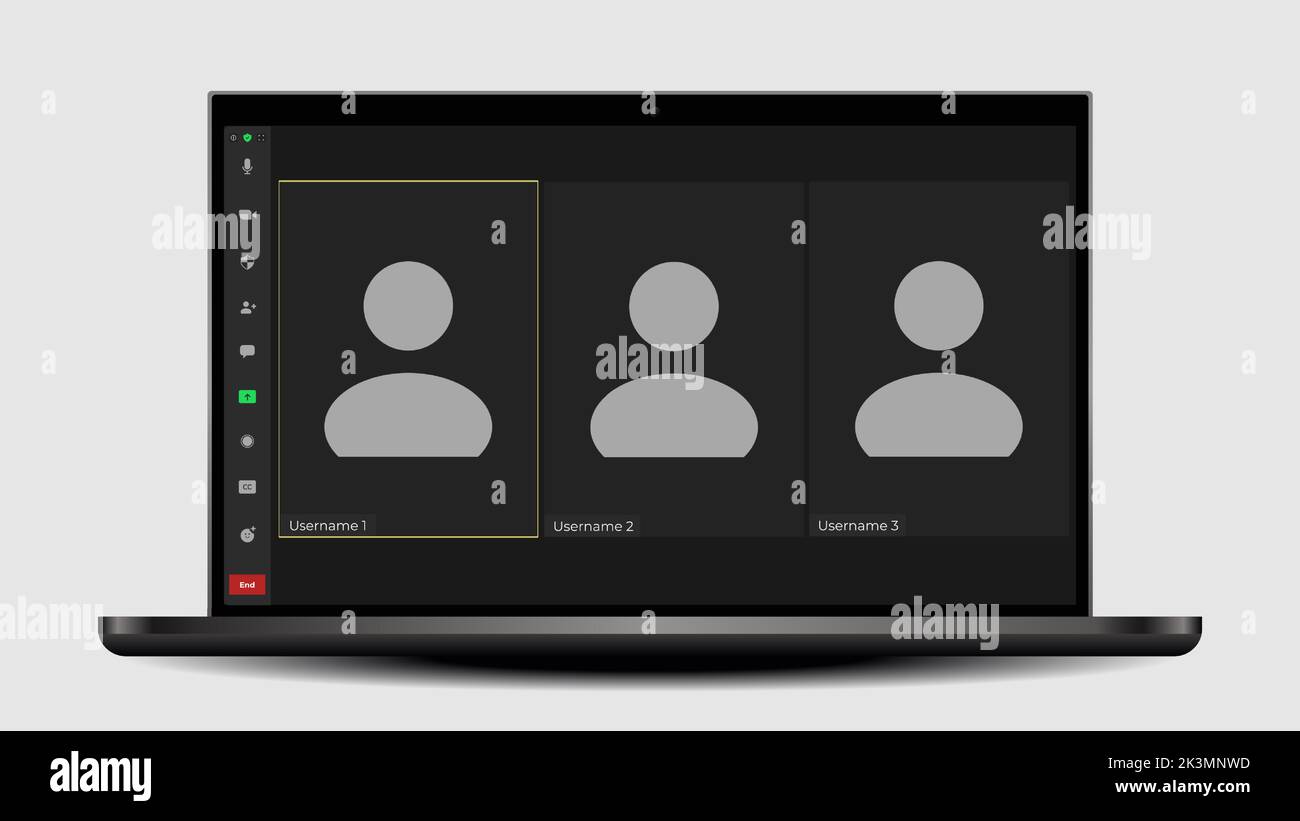 Video conference calls window overlay. Application for calls. Call ...