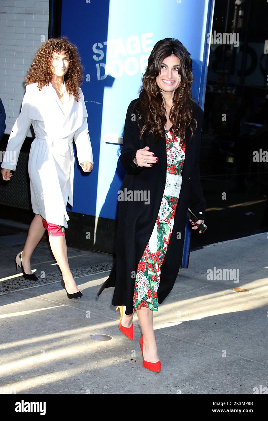 NEW YORK, September 27: Cara Mentzel and Idina Menzel seen at Good Morning America in New York ...