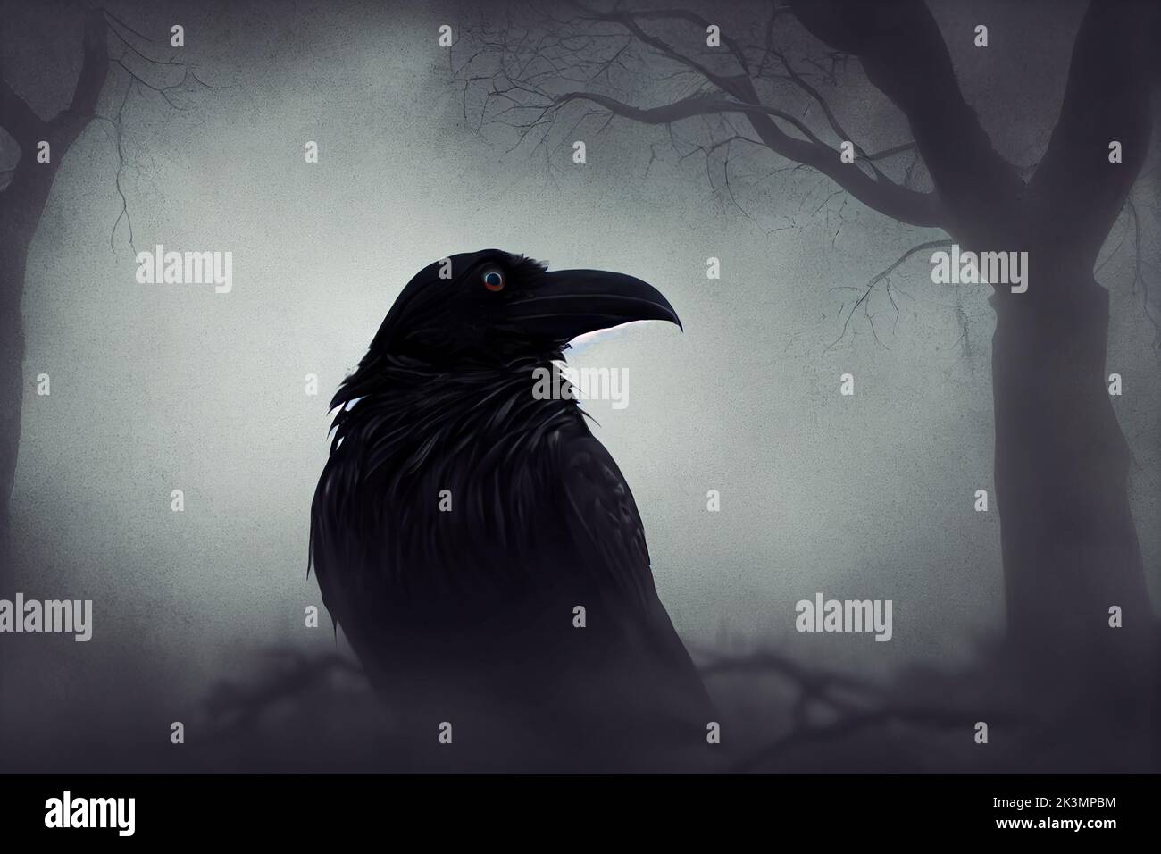 Halloween scary tree silhouette isolated hi-res stock photography and ...
