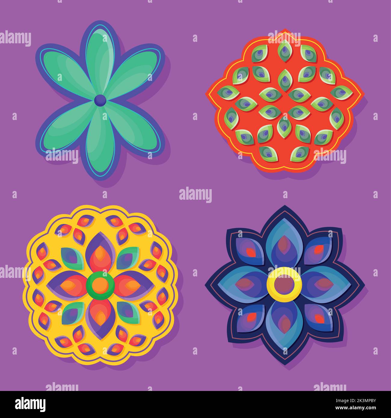 Rangolis Stock Vector Images - Alamy