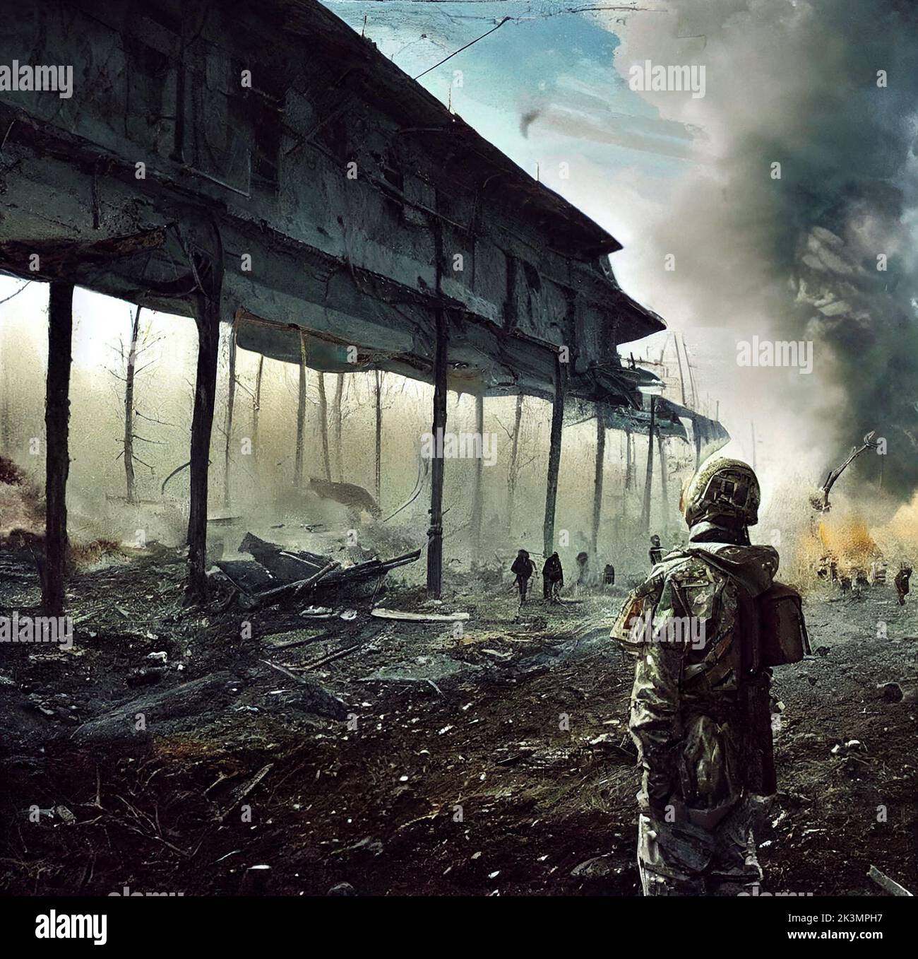 Apocalyptic soldier hi-res stock photography and images - Alamy