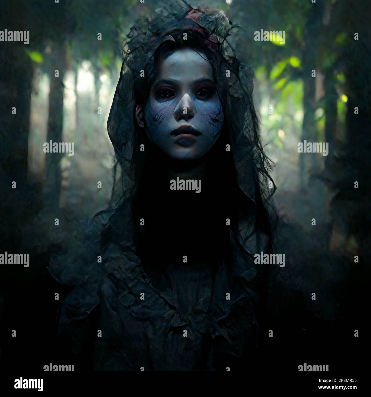 Woman ghost light illustration hi-res stock photography and images - Alamy