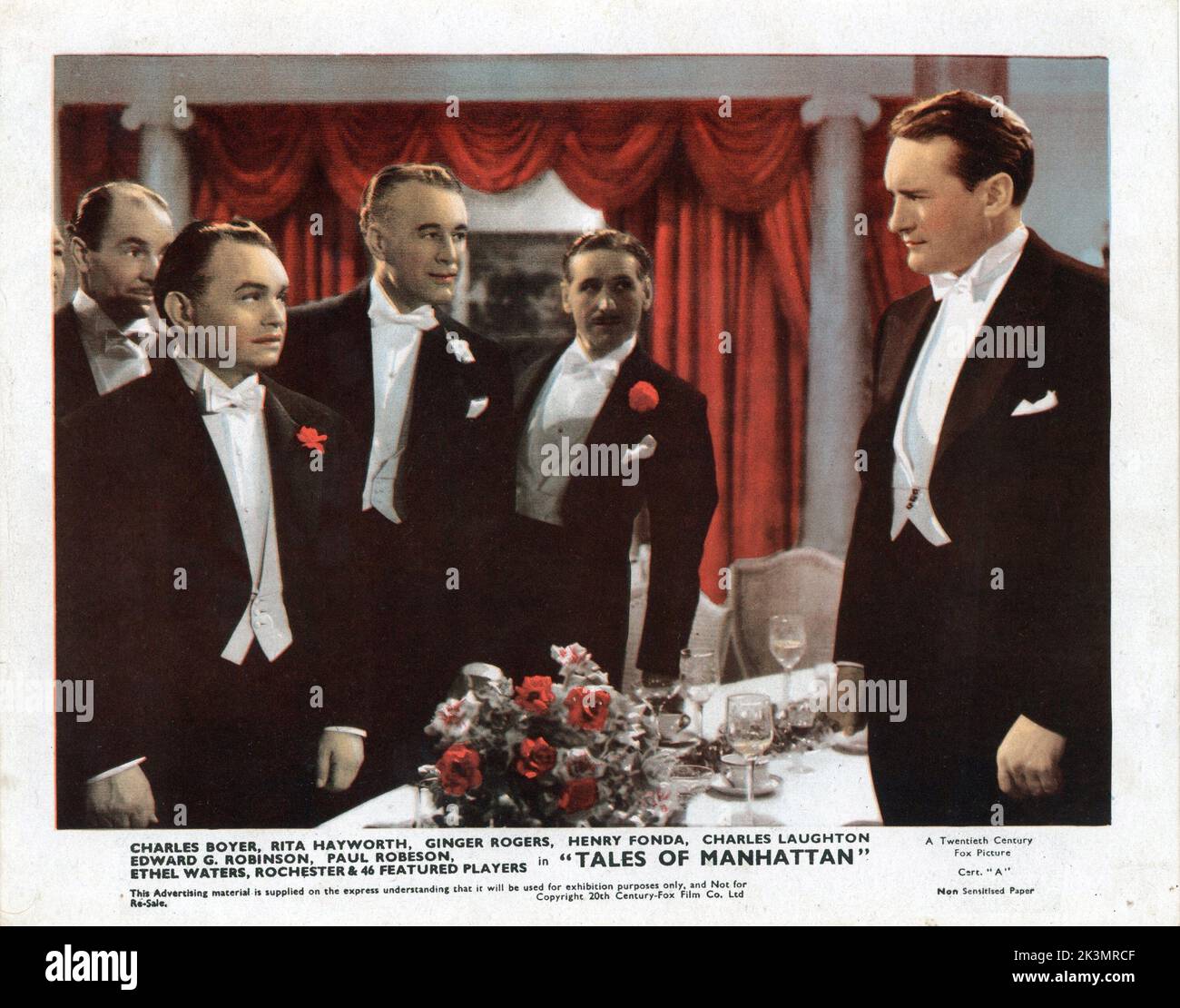 EDWARD G. ROBINSON and GEORGE SANDERS in TALES OF MANHATTAN 1942 director JULIEN DUVIVIER ...