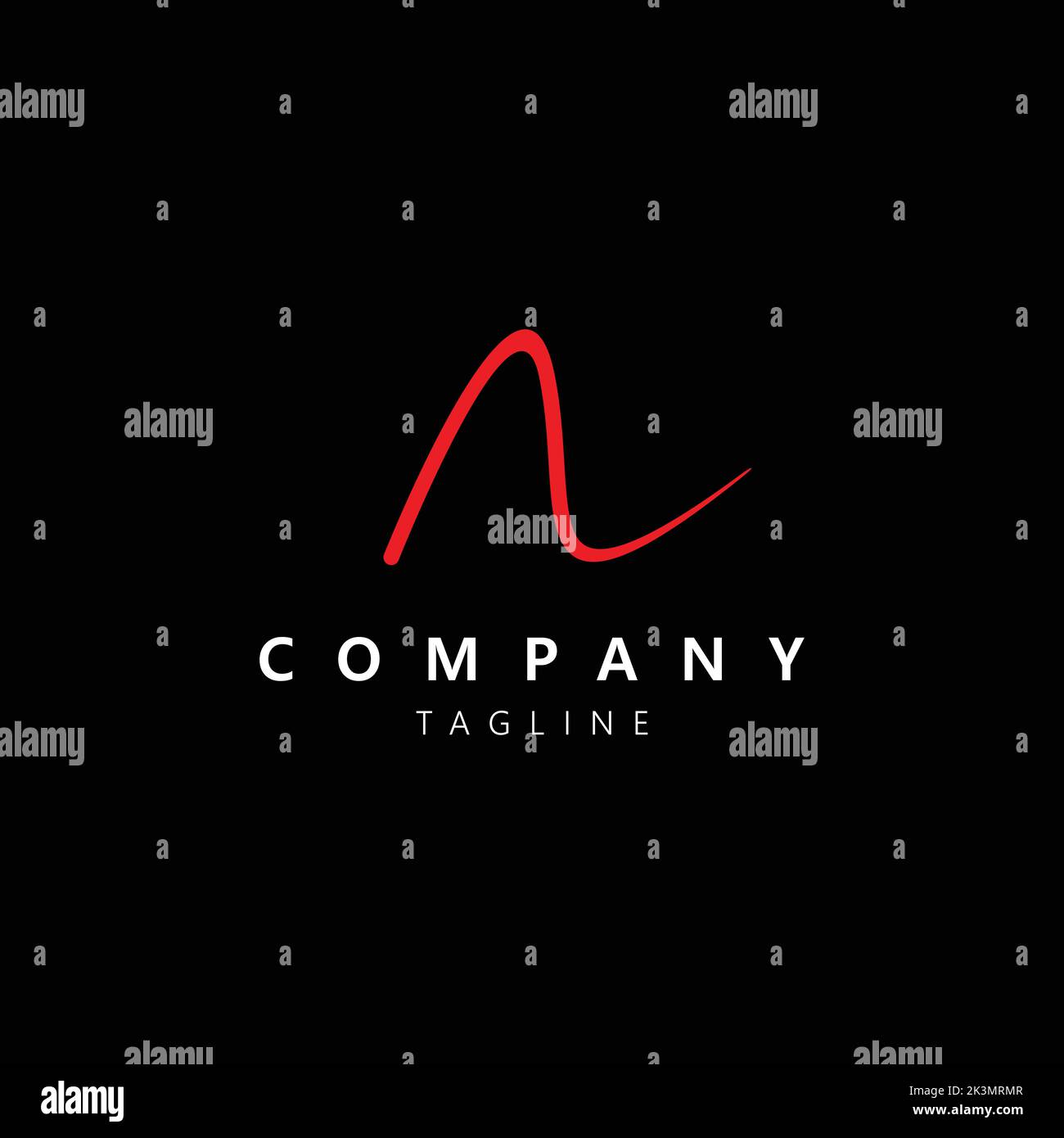 A simple modern logo design in dark tones with editable text Stock ...