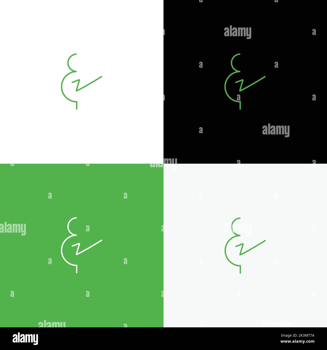 A vector illustration of a Tree logo with modern and sophisticated ER ...