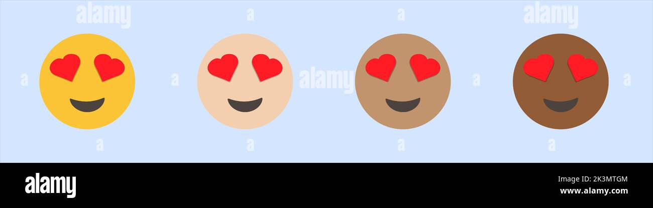 Heart face. 3D stylized vector icon. emoji. 3D emoticon for web. for ...