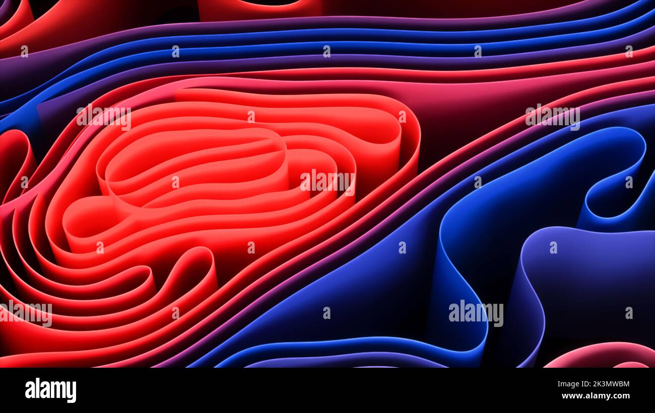 an abstract background with an infinite loop (3d rendering Stock Photo ...