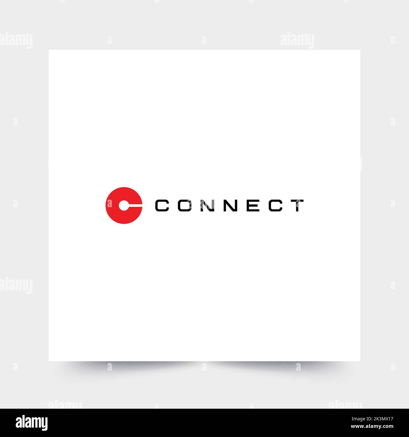 A vector illustration of a company logo idea with the word Connect on ...