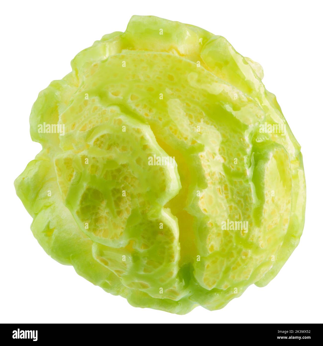 Colored fruity popcorn isolated on white background, clipping path, full depth of field Stock ...