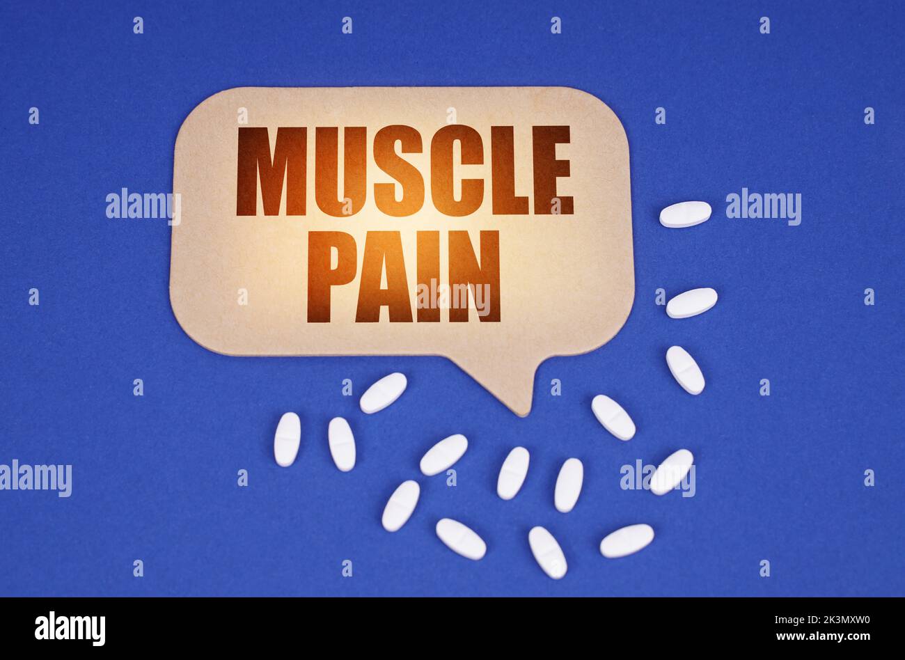 Medical concept. On the blue surface of the tablet and a cardboard ...