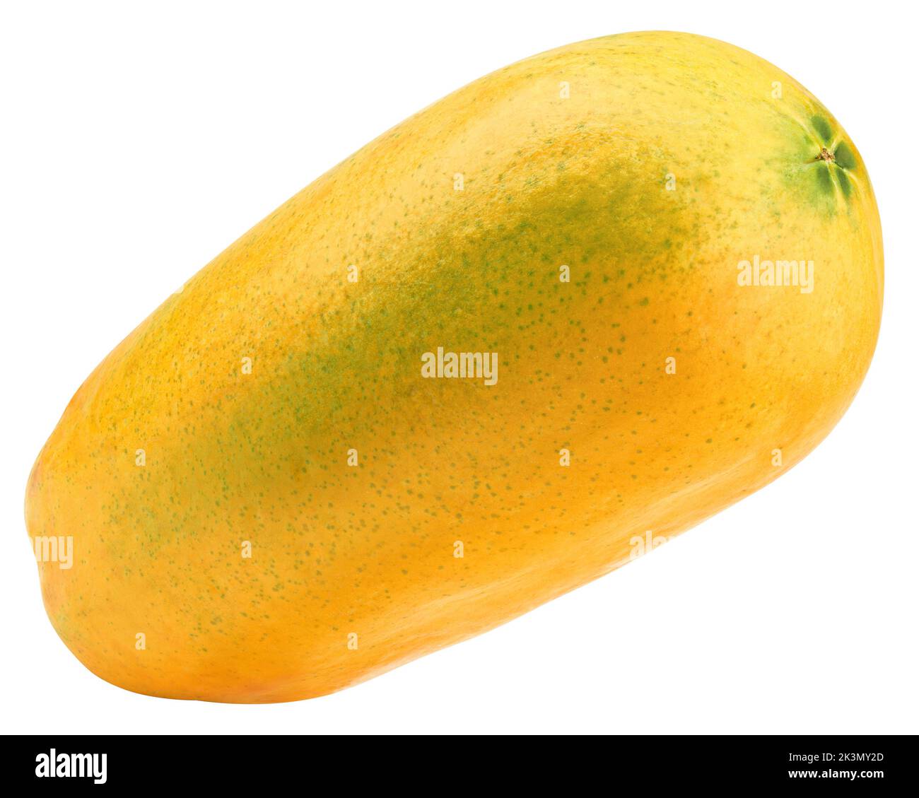 papaya isolated on white background, clipping path, full depth of field ...