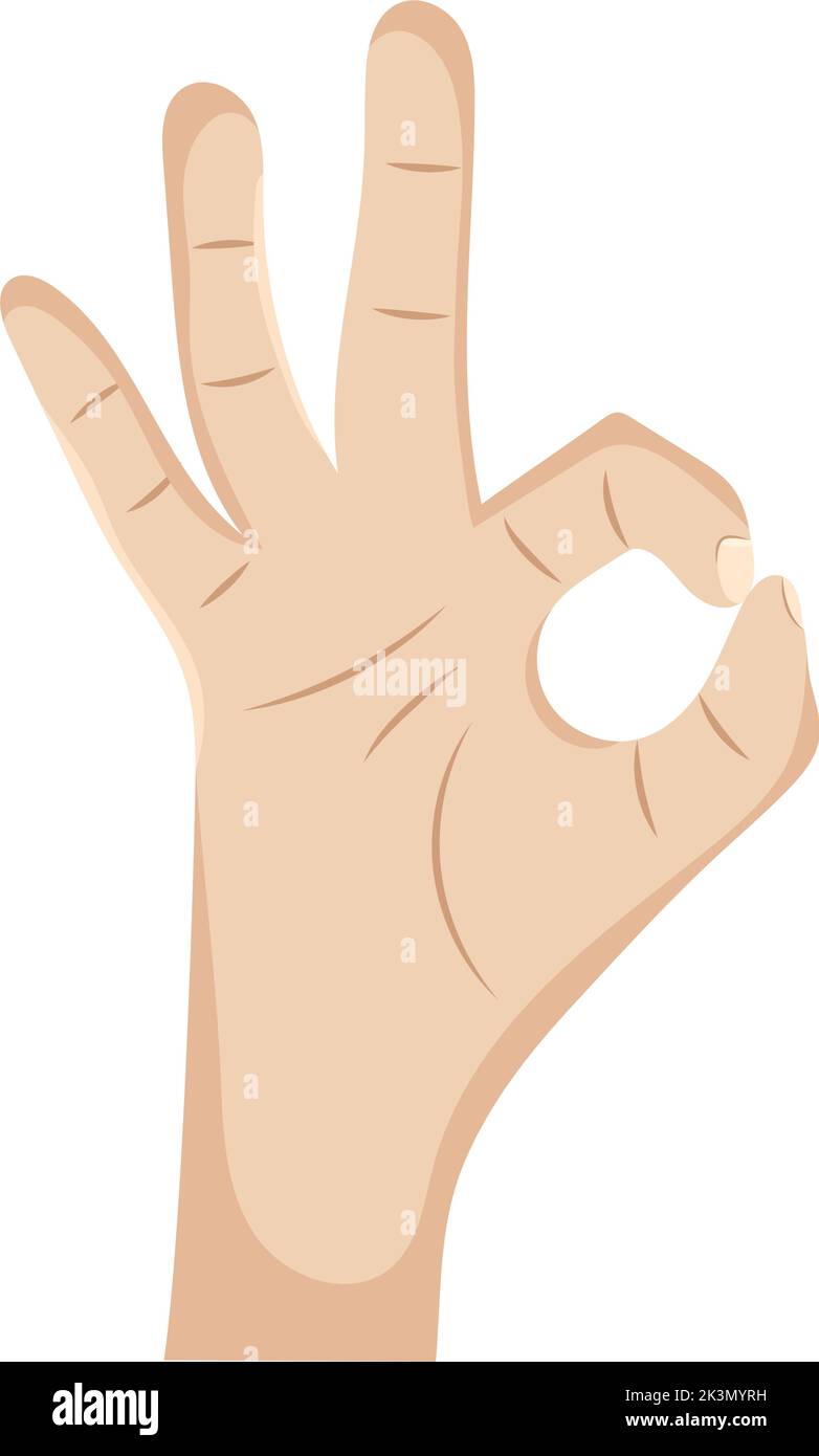 hand with ok gesture Stock Vector Image & Art - Alamy