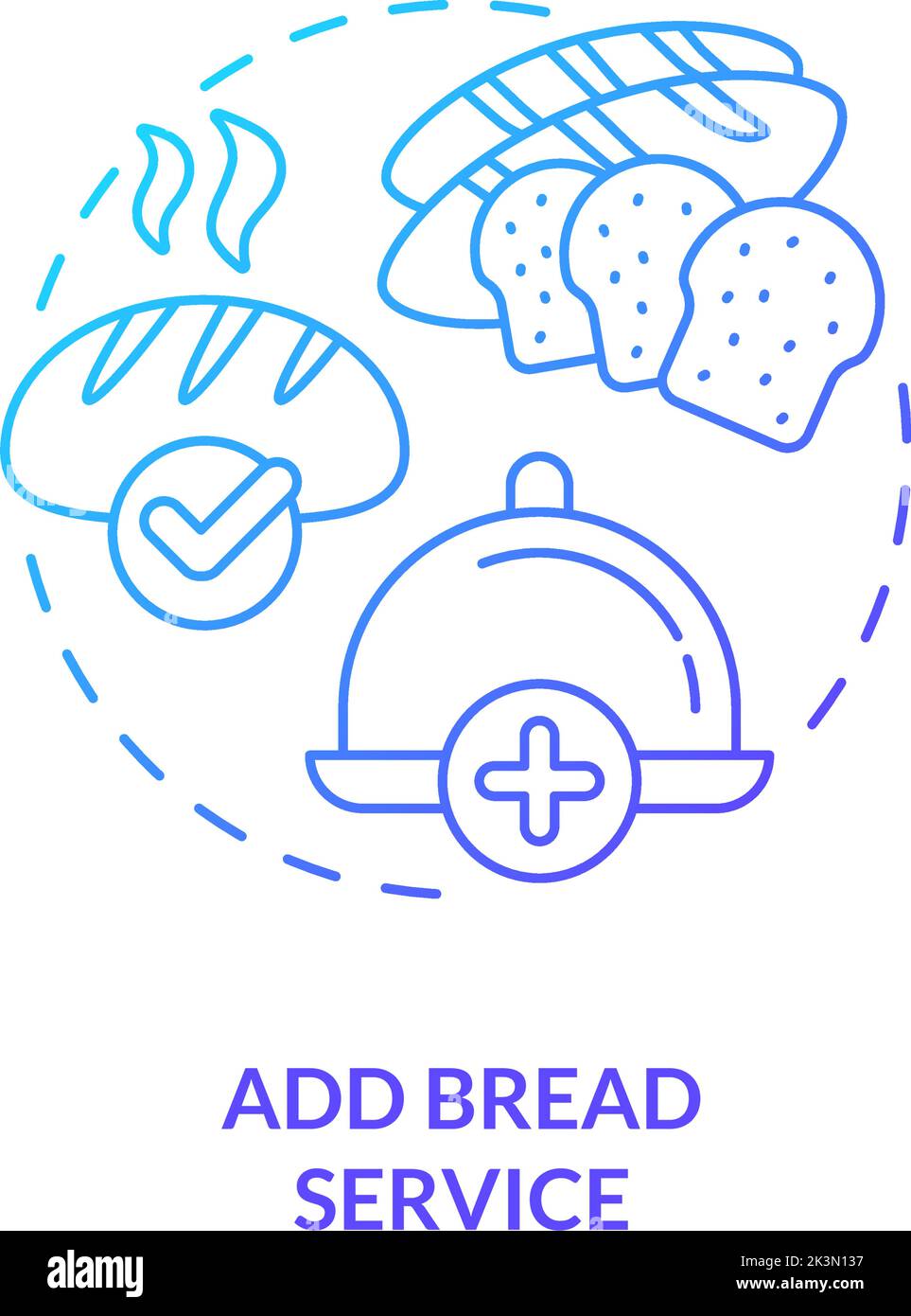 Add bread service blue gradient concept icon Stock Vector Image & Art ... Add bread service blue gradient concept icon Stock Vector Image & Art ...