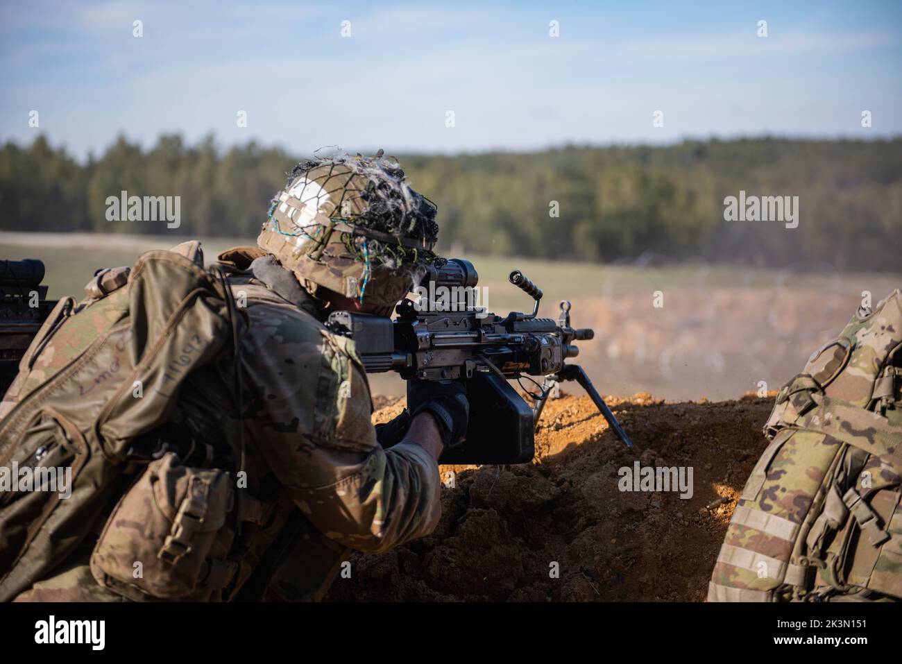 A U.S. Army paratrooper assigned to 2nd Battalion, 503rd Parachute ...
