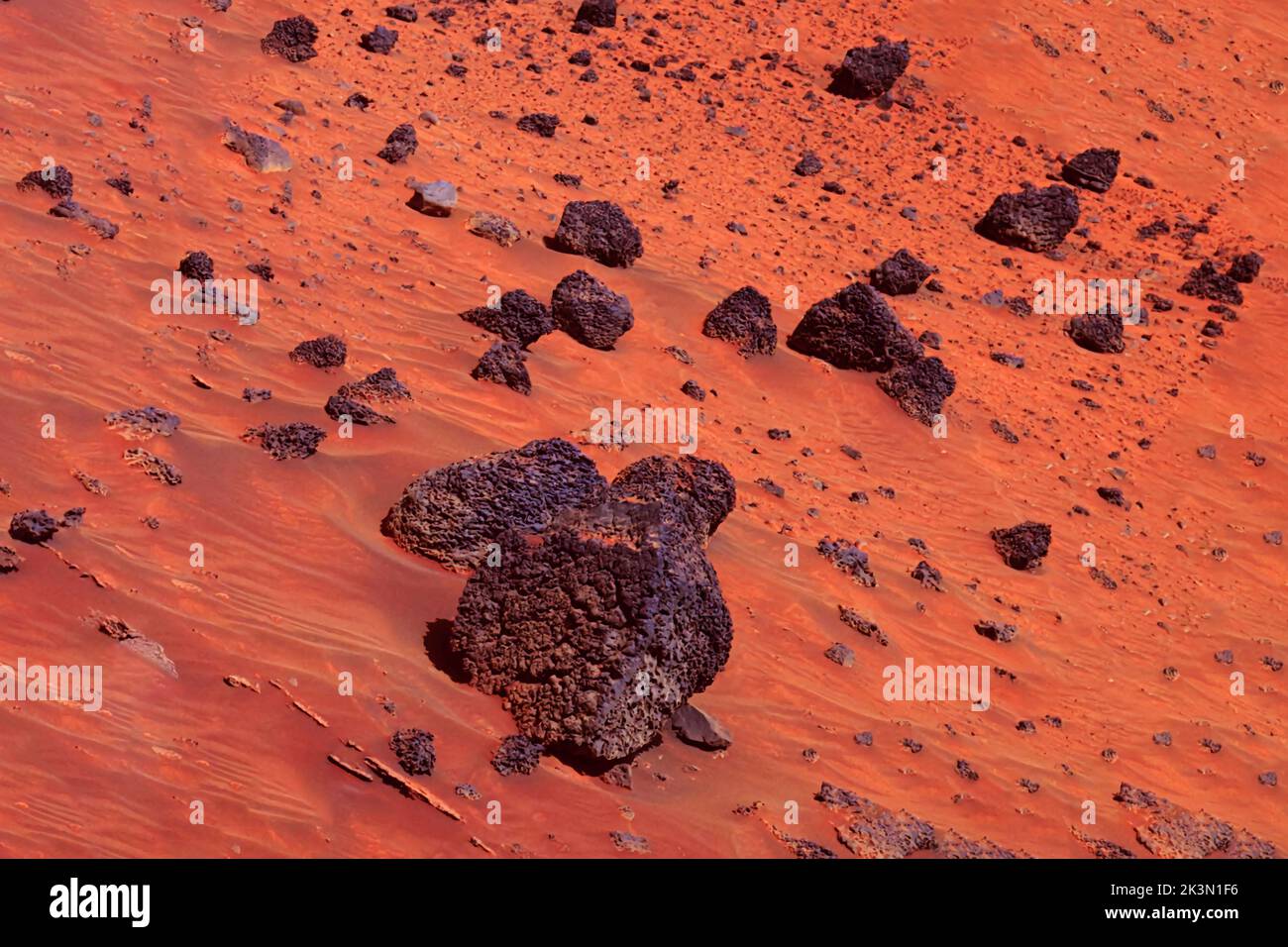 The surface of the planet Mars. Elements of this image furnished by ...