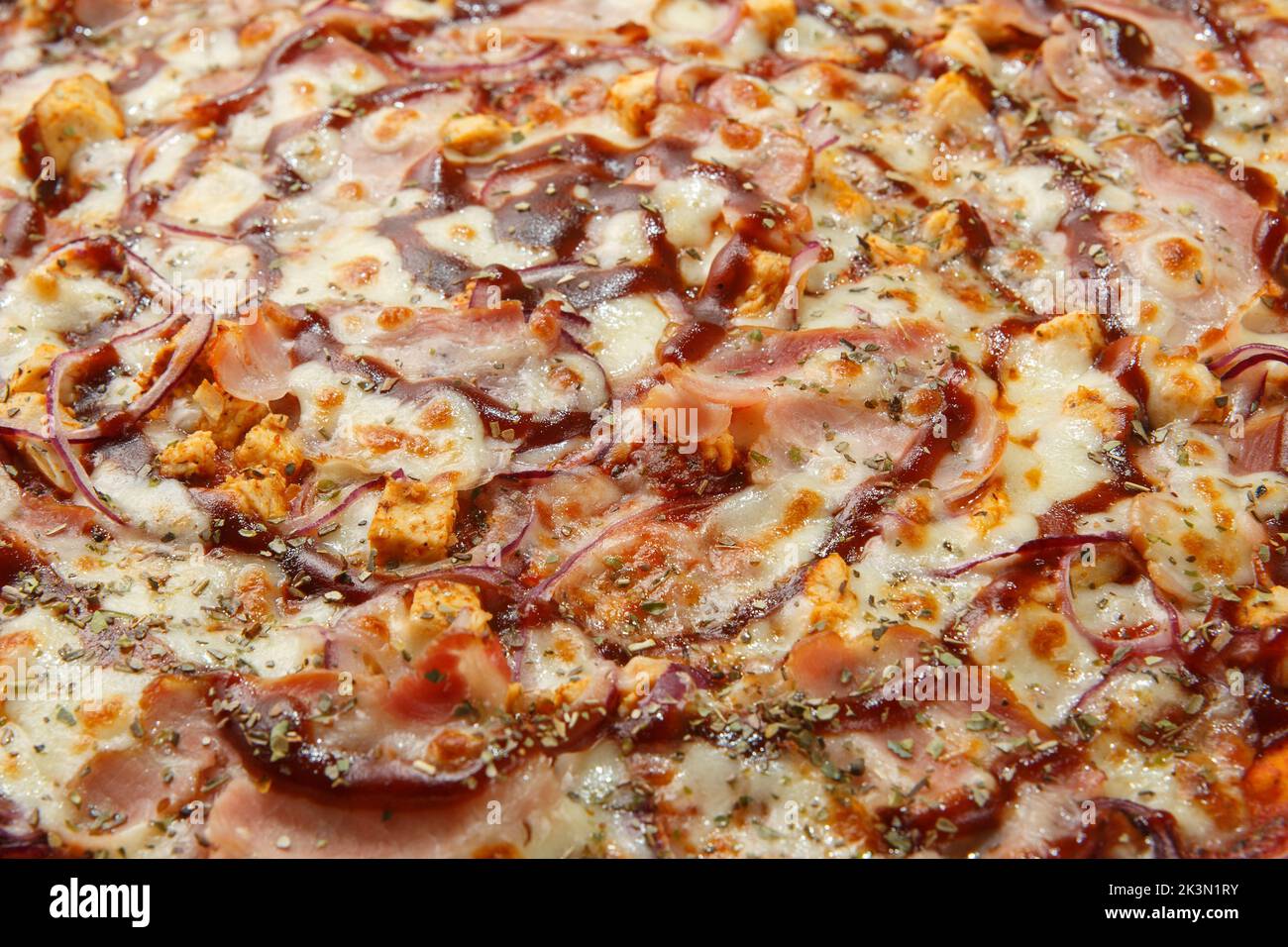 Pizza background - macro shot of italian pizza. It can be used as an ...