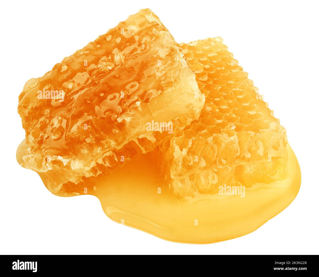 Honeycomb isolated on white background, clipping path, full depth of ...