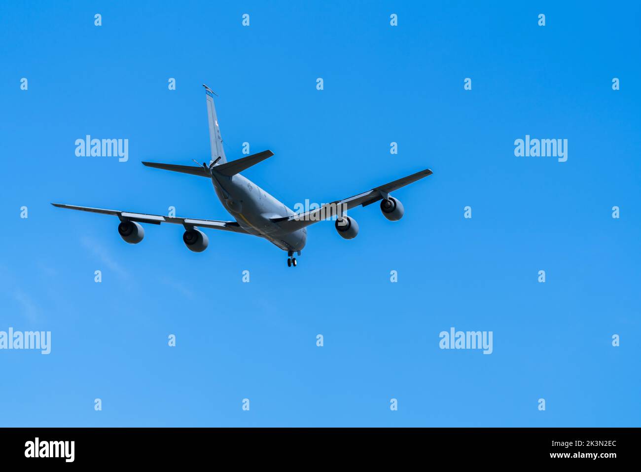 A KC-135 Stratotanker aircraft assigned to the 6th Air Refueling Wing ...