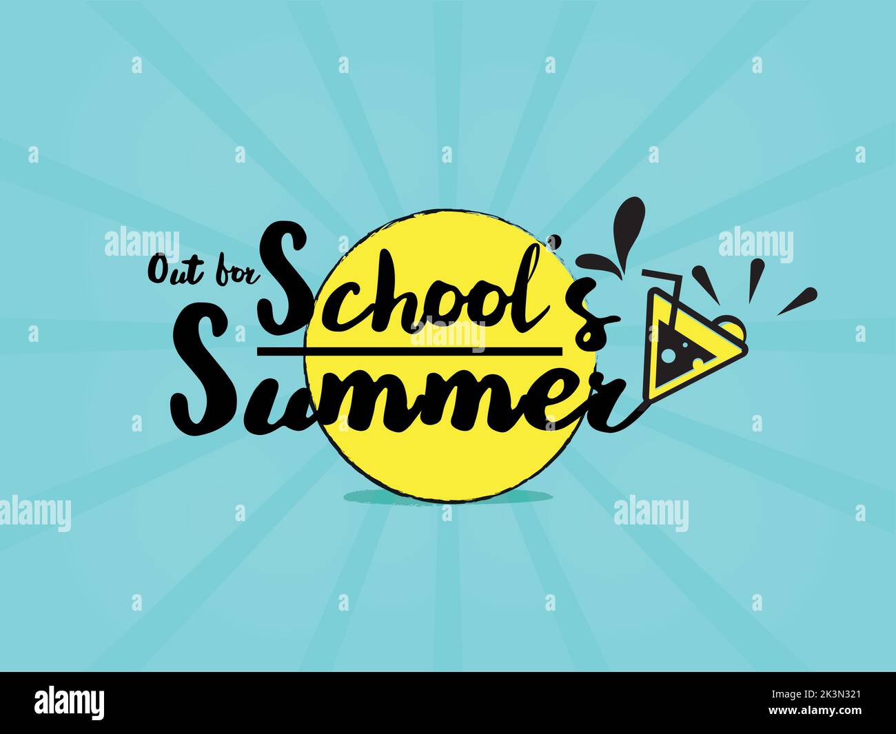 A vector illustration of summer school design Stock Vector Image & Art ...