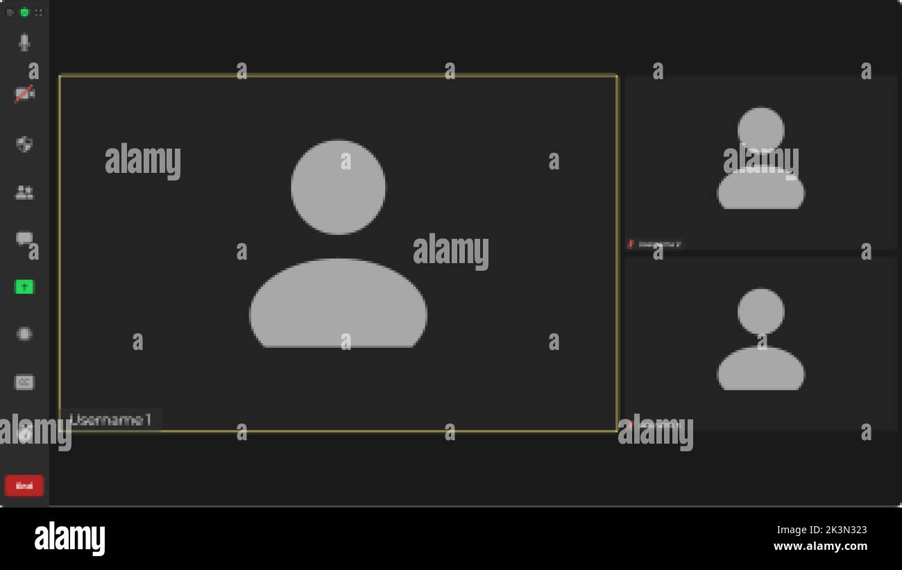 Video conference calls window overlay. Application for calls. Call ...