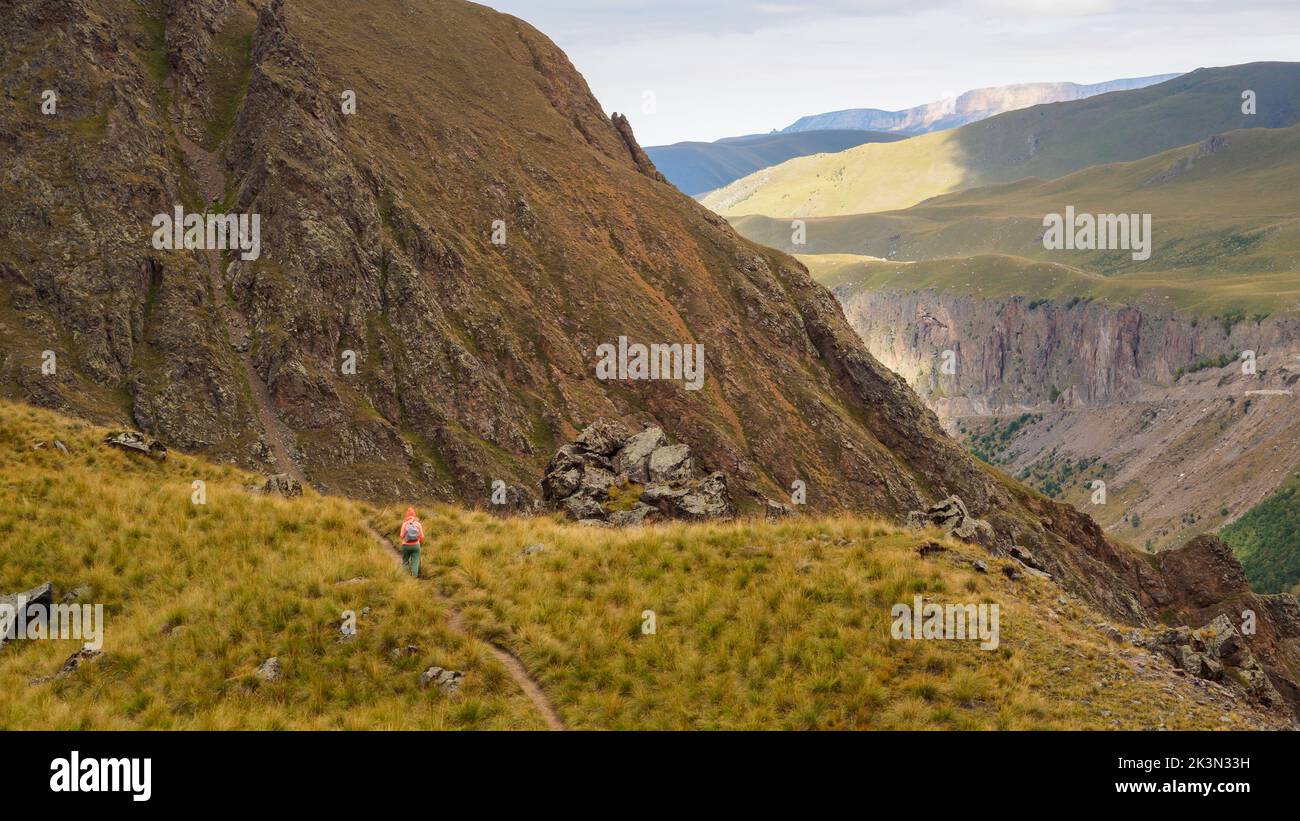 Traveler walks along path hi-res stock photography and images - Alamy