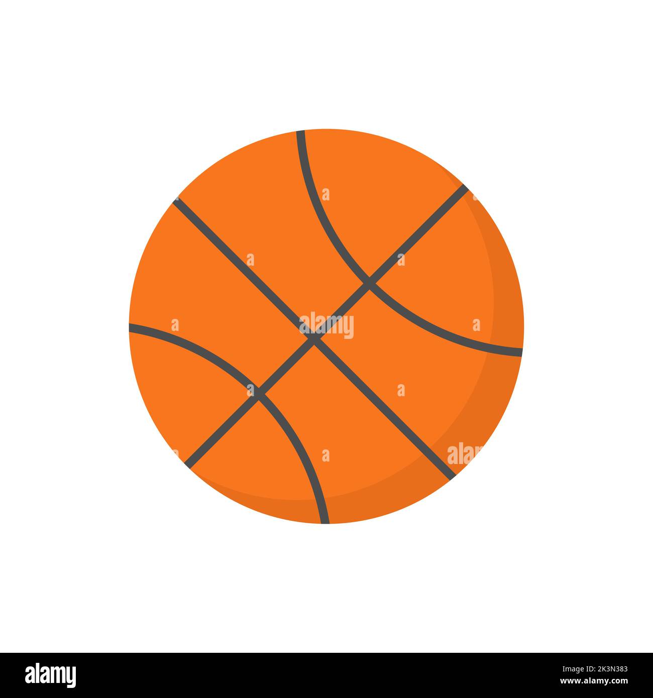 Basketball ball. Vector isolated on white background Stock Vector Image ...