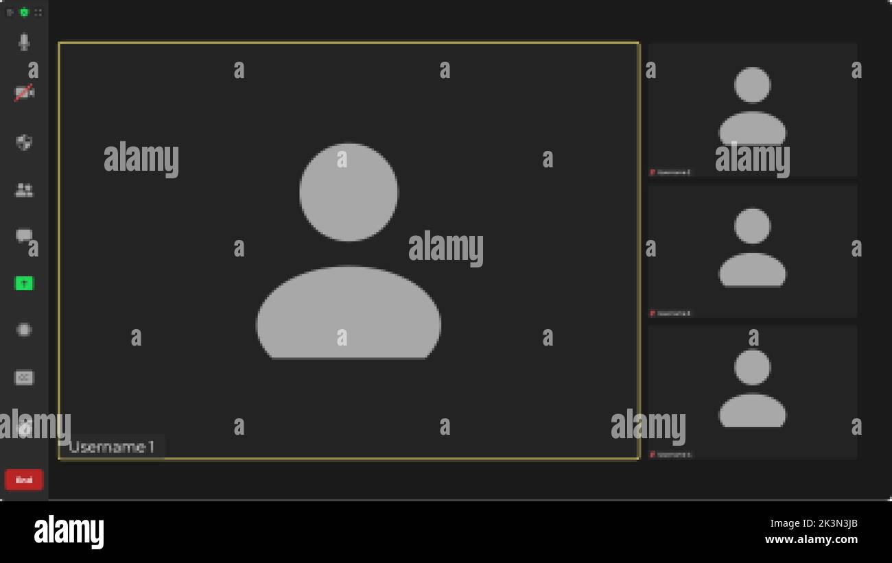 Video conference calls window overlay. Video calls window overlay. Call ...