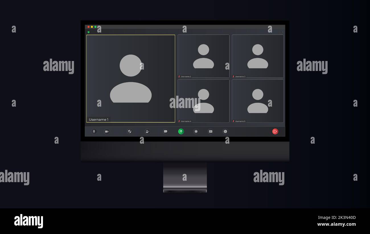Video conference calls window overlay. Video calls window overlay ...