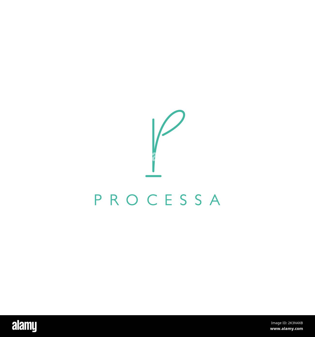 A green modern logo template on white background Stock Vector Image ...