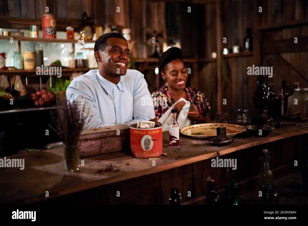 A JAZZMAN'S BLUES, from left: Joshua Boone, Milauna Jackson, 2022. ph ...