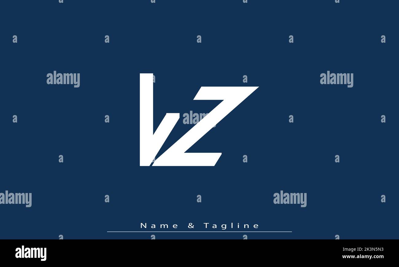 Alphabet letters Initials Monogram logo LZ , ZL Stock Vector Image ...