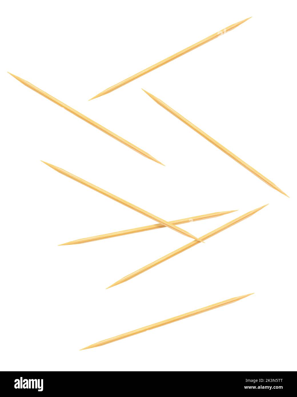 Falling Wooden toothpick, isolated on white background, clipping path ...