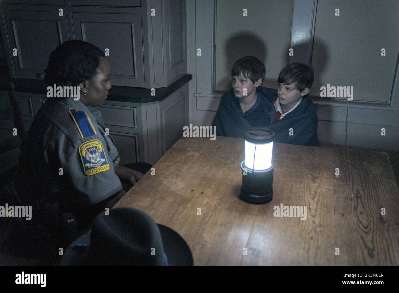 GOODNIGHT MOMMY, from left: Crystal Lucas-Perry, Cameron Crovetti ...