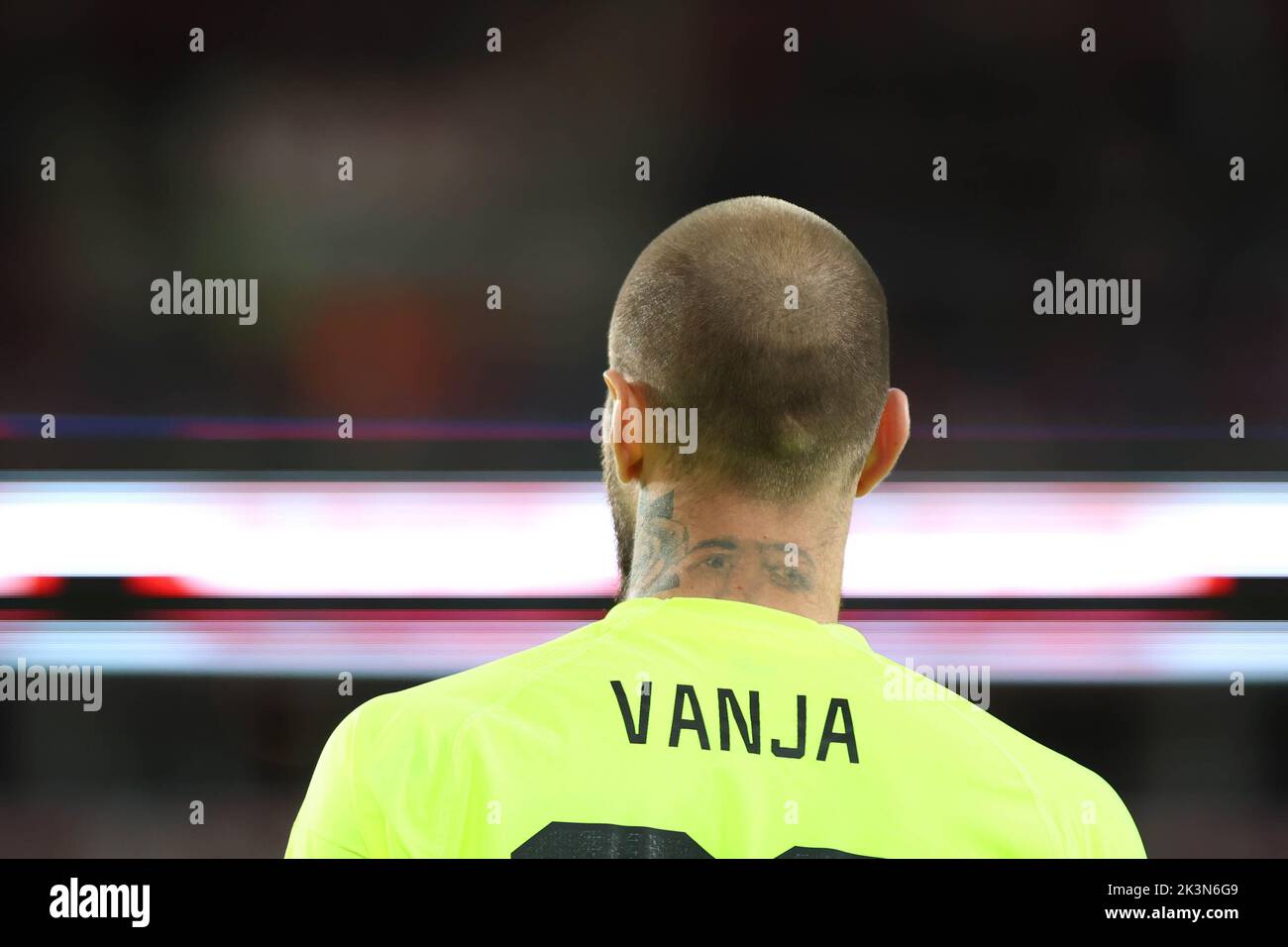 Oslo, Norway, 27 September, Serbia's goalkeeper Vanja Milinkovic-Savic ...