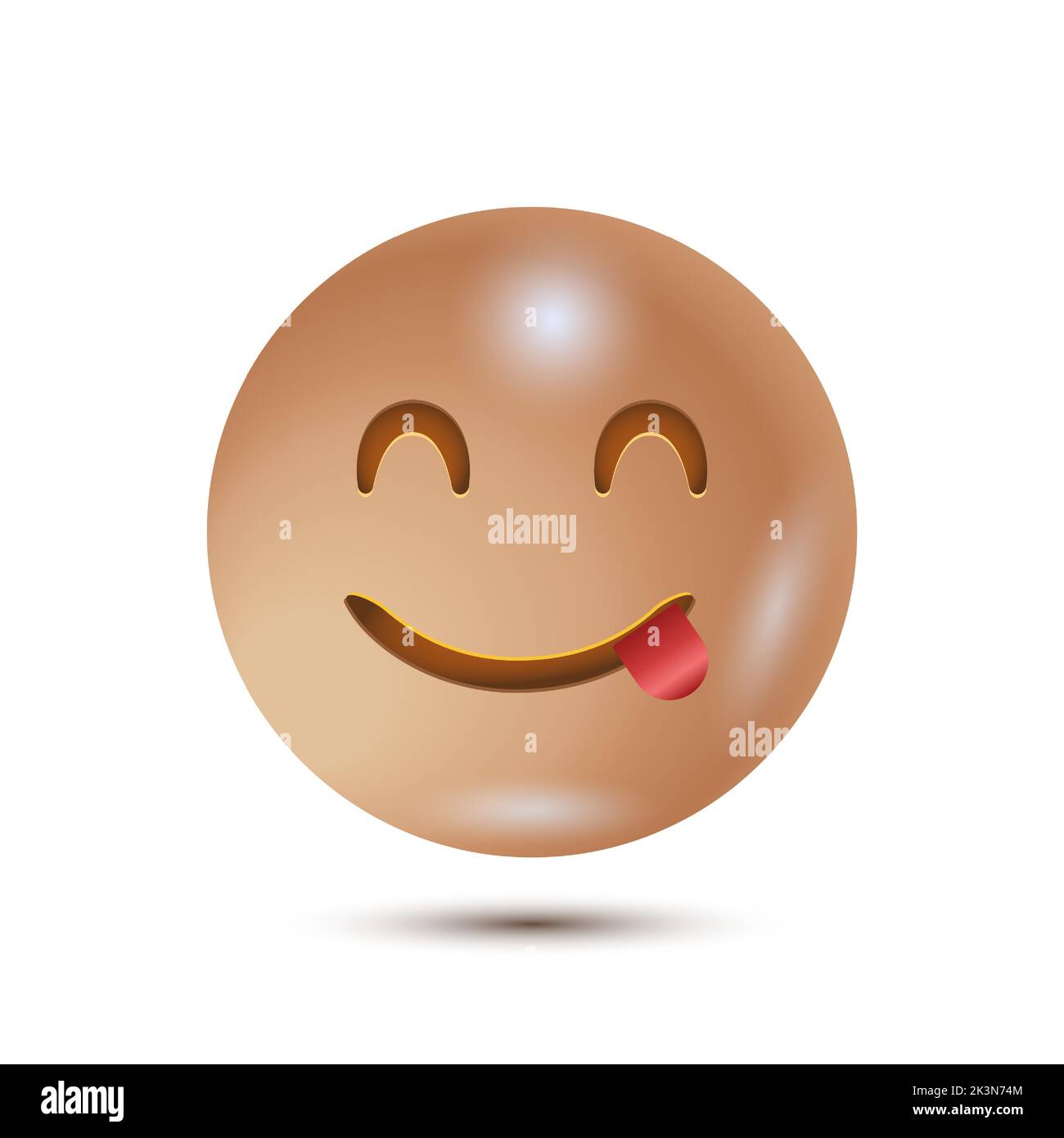 Tasty, deliciuos, yum. funny yellow emoticon. smiling emoticon ...