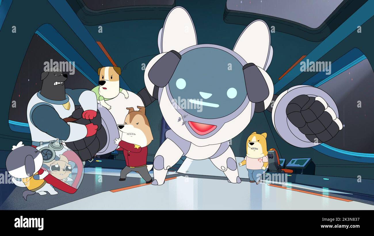 DOGS IN SPACE, Nomi (left, voice: Kimiko Glenn), Chonies (inside, voice ...