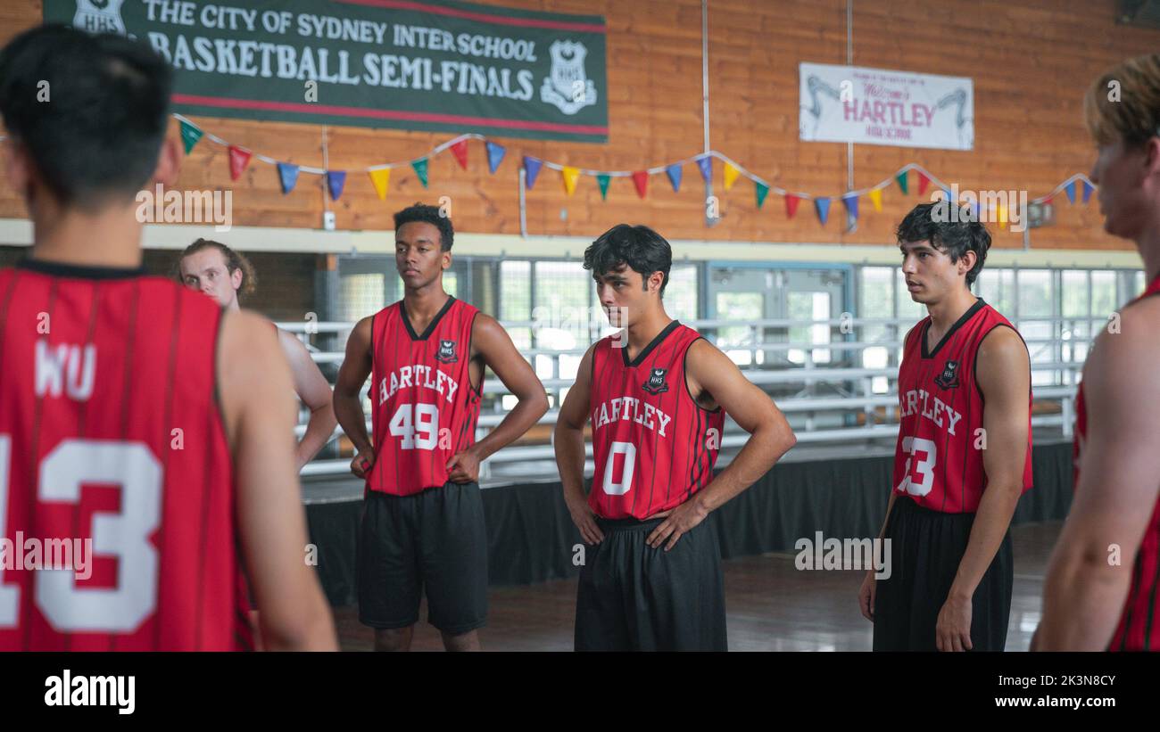 HEARTBREAK HIGH, Thomas Weatheral (center right)l, Brodie Townsend ...