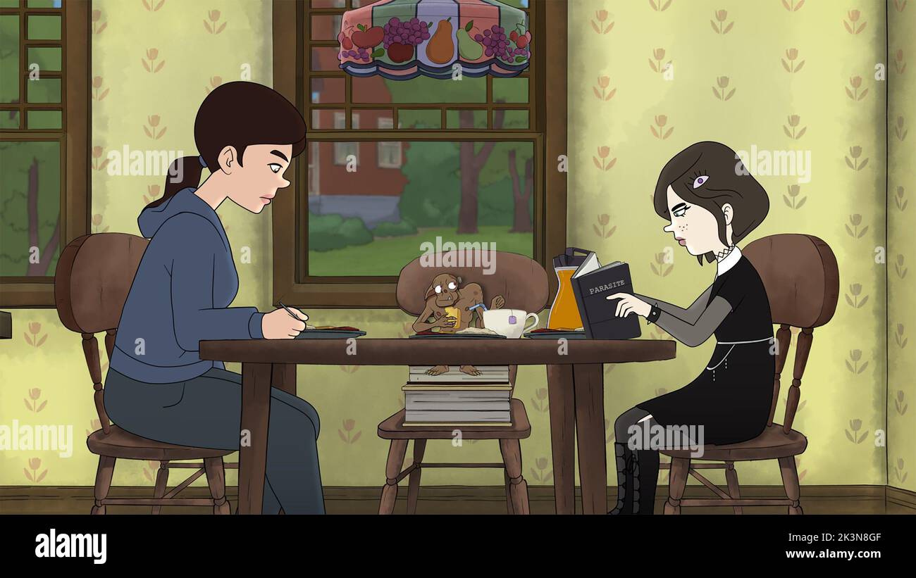 LITTLE DEMON, front from left: Laura (voice: Aubrey Plaza), Erwin ...