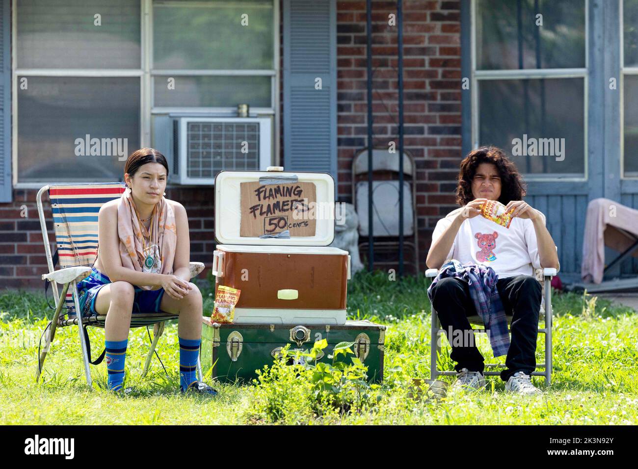 RESERVATION DOGS, from left: Paulina Alexis, D'Pharoah Woo-A-Tai, Stay ...